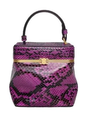 CELINE Celine Cube Python Handheld Bag