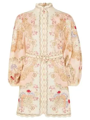 Zimmermann Daylight Mini Dress - Nude