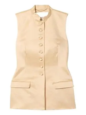 Adam Lippes Satin Waistcoat - No