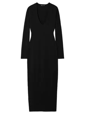 JAMES PERSE Cotton-blend Jersey Midi Dress 