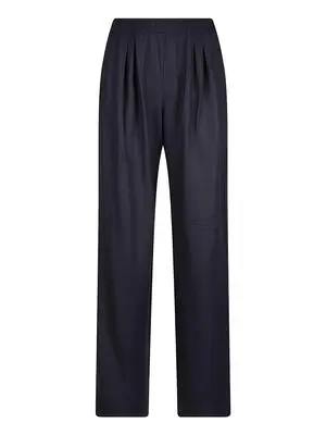 Pinko Elasticated Waist Trousers With Pleated Details - Blue
