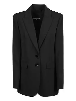 Patrizia Pepe Single Breasted Jacket - Black