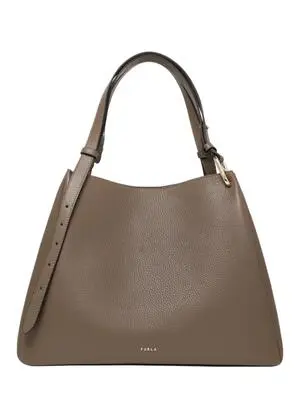 Furla Structured Tote Bag - Brown