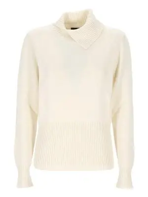 GRAN SASSO Ribbed-knit Shawl-collar Sweater - No