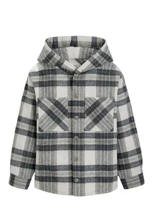 Dior Long-sleeved Wool Coat - Gray/black