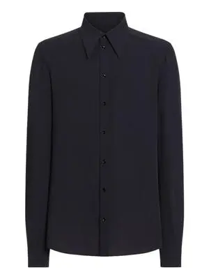 Dolce & Gabbana Collared Long-sleeved Shirt - Black