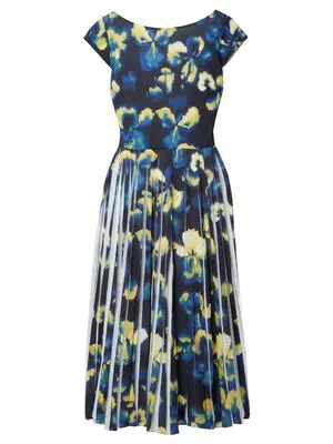 JASON WU Pleated Printedcrepe Midi Dress - No