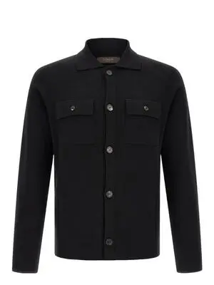 ZANONE Saharan Utility Cardigan - Black