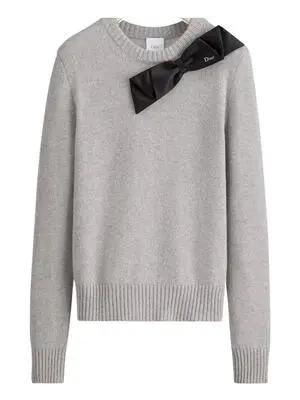 Dior Ribbed Knit Sweater - Grey