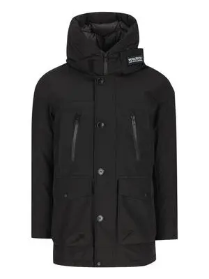 WOOLRICH Woolrich Logo Patch Hooded Parka