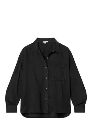 JAMES PERSE James Perse Solid Color Linen Shirt