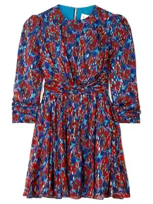 Saloni Silk Georgette Mini Dress - Multicolor
