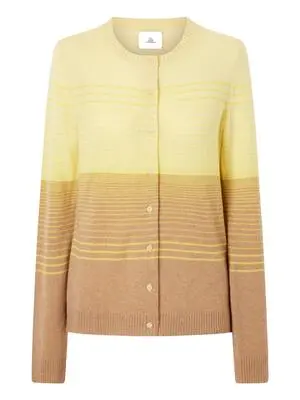 THE ELDER STATESMAN Gradient Cashmere Knitted Cardigan - No