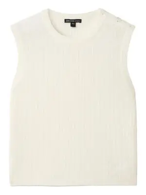 JAMES PERSE Ribbed Brushed Wool-blend Vest - No