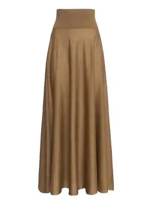 Malo Silk Skirt - Cork