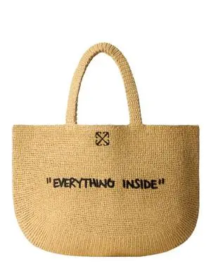 Off-White Jitney Tote Quote - Sand