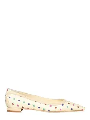 Manolo Blahnik Polka-dot Ballet Flats - No