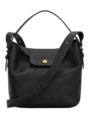 Longchamp Shoulder Bag With Snap-button Closure - Black