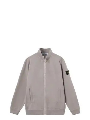 Stone Island Regular-fit Track Jacket With Ribbed Inserts - Grey