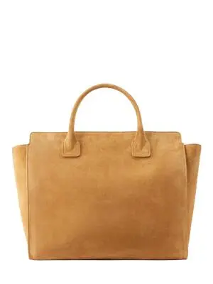NILI LOTAN Suede Tote Bag - Brown