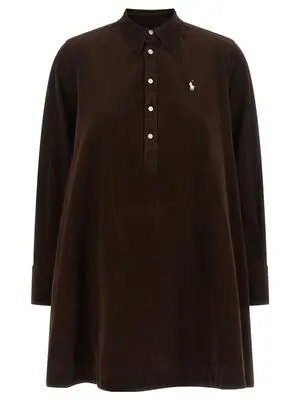 Polo Ralph Lauren Long-sleeved Dress - Brown