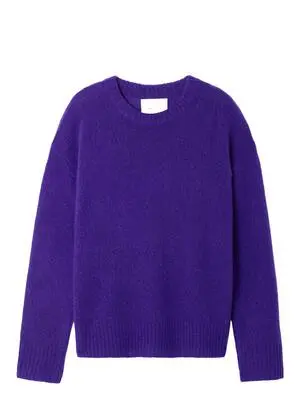 LISA YANG Cashmere And Silk-blend Sweater - Purple