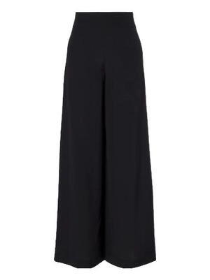 JOSEPH Rihani Silk Crêpe Wide-leg Pants - Black