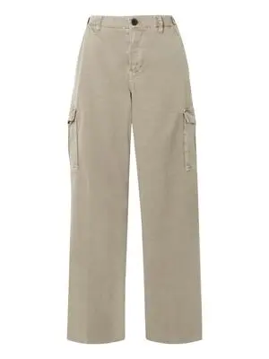 JAMES PERSE Cotton-blend Twill Straight-leg Cargo Pants - Nude