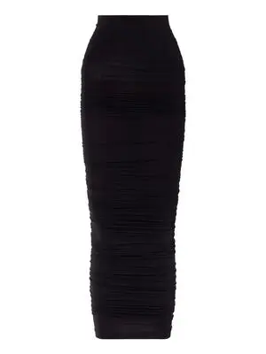 WOLFORD WOLFORD Draped Stretch-Jersey Midi Skirt