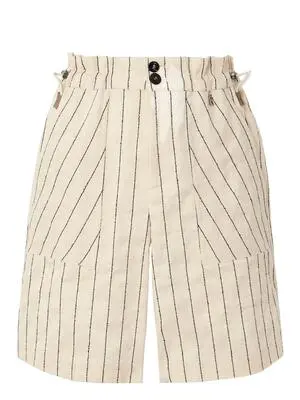 Bogner Reana Striped Linen-blend Shorts - No