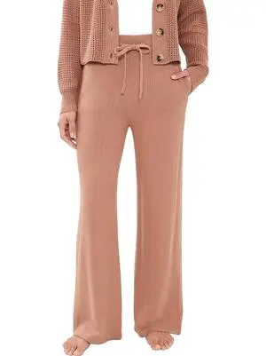 Eberjey Recy Sweater Pants - Hazelnut