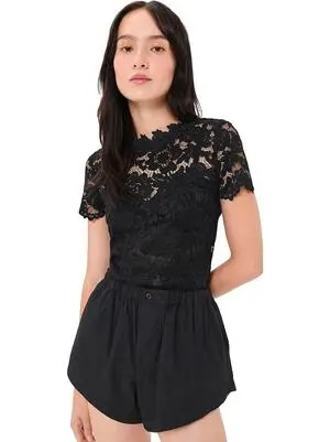 Generation Love Giada Lace Top - Black