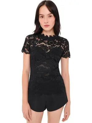 Generation Love Giada Lace Top - Black