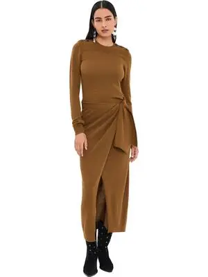 Isabel Marant Étoile Jozira Midi Dress - Bronze