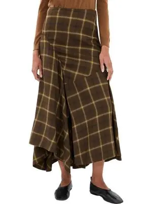 Co Slash Volume Skirt - Chocolate