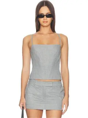 Amanda Uprichard Valerie Top - Grey