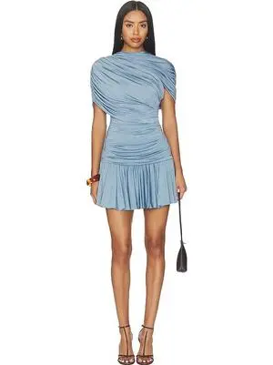 Amanda Uprichard Shayna Dress In Blue - Normandy