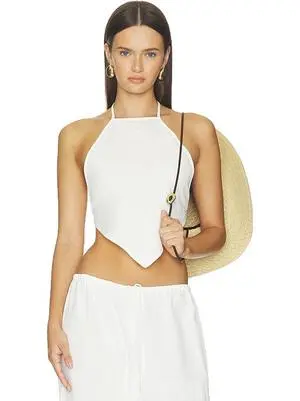 SRG Halsey Halterneck Top - Ivory