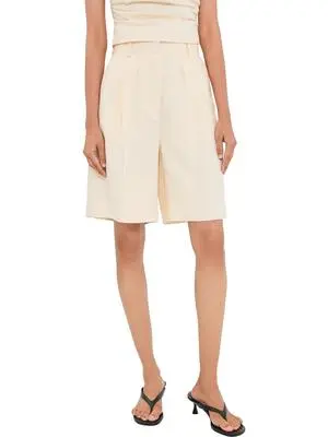 ANINE BING Bryson Tailored Shorts Cream