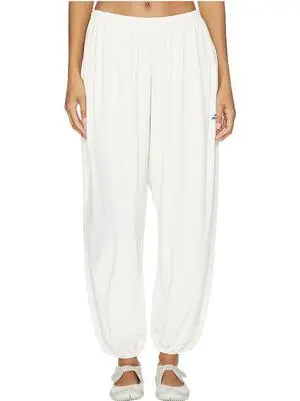 NIKESKIMS Stretch Knit Harem Pants - Ivory