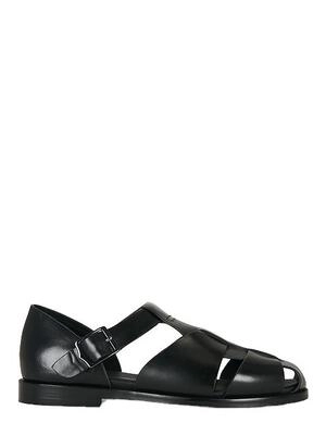 G.H.BASS Potter Flat Sandals - Black