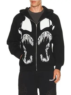 HUF X Spider-man Symbiosis Full Zip Hoodie - Black