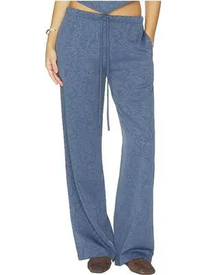 SRG Yasmin Pants With Paisley Print - Indigo