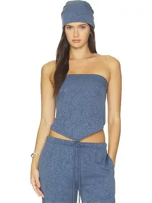 SRG Cici Jacquard Top - Indigo