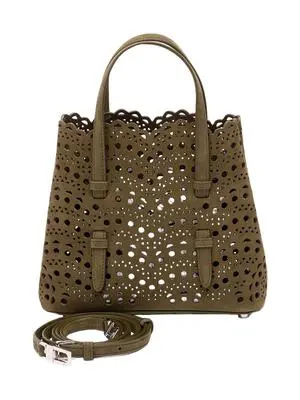 Alaïa Alaïa Mina 20 Leahter Handbag Green