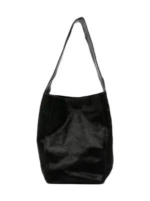 ALYSI Leather Bucket Bag - Brown