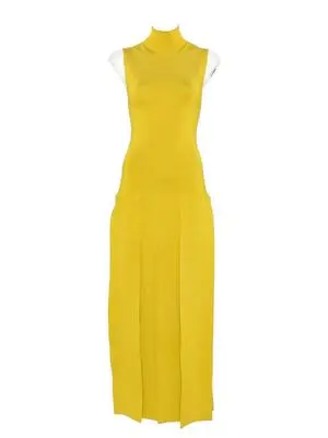 Alaïa Pleated Maxi Dress - Yellow