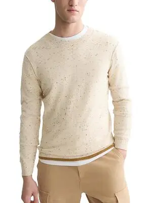 Scotch & Soda Speckled Crew Neck Sweater - Eggnog
