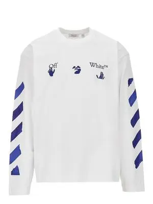 Off-White Bacco Arrow Kate' Cotton T-hirt - White