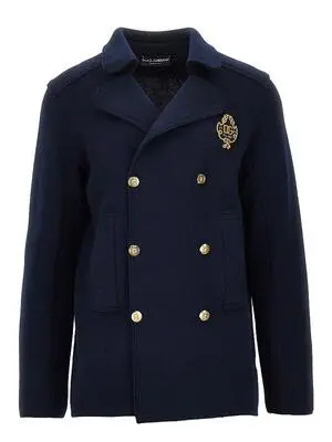 Dolce & Gabbana Knitted Double-breasted Jacket - Blue